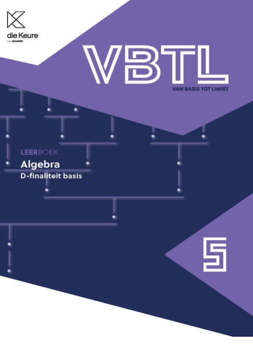 VBTL 5 - leerboek Algebra D-basis - die Keure Educatief
