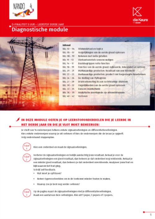 Nando 4 - set van 18 modules, vademecum en diagnostische module D-5 uur ...