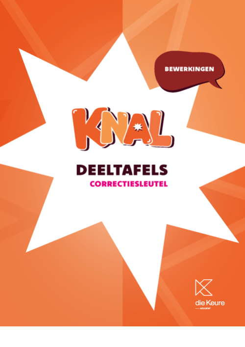 Knal - Deeltafels - correctiesleutel - die Keure Educatief