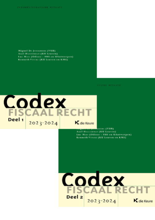 Codex fiscaal recht (deel 1 & deel 2) 2023-2024 - die Keure Professional