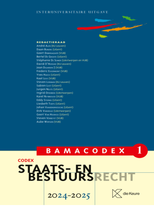 Bamacodex 1 - Staats- en bestuursrecht 2024-2025 - die Keure Professional
