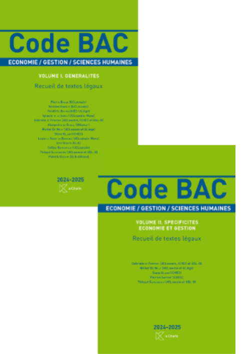 Code BAC - Vol. I. Généralités 2024-2025 - die Keure Professional