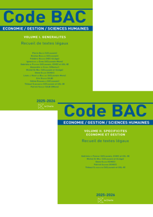 Code BAC - Vol. I. Généralités 2024-2025 - die Keure Professional